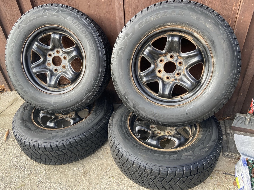 4x Bridgestone Blizzak Winter Tires on steel Rims | Tires & Rims | Owen ...