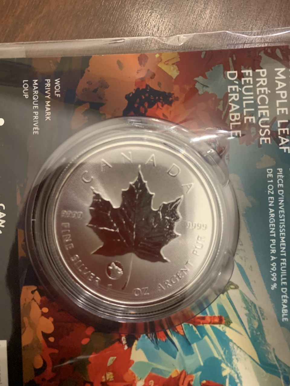 2026 Treasured Maple Leaf 1 oz Fine Silver WOLF Privy | Arts ...