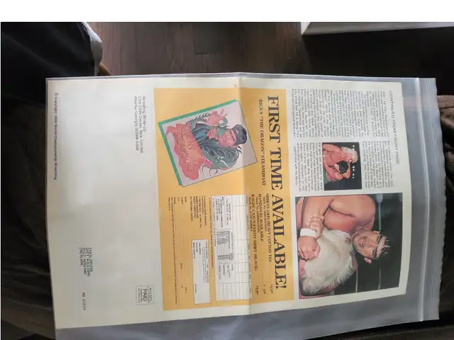 WCW WRESTLING WRAP UP MAGAZINE 1st ISSUE APRIL 1989WWE free ship | Toys ...