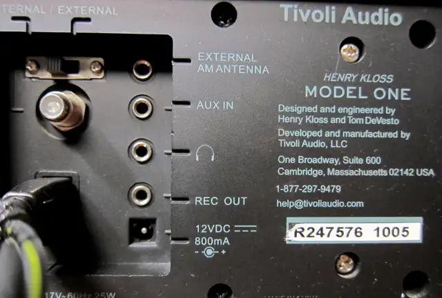 TIVOLI MODEL ONE RADIO BY HENRY CLOSS RECEIVER TABLE SPEAKER | Stereo ...