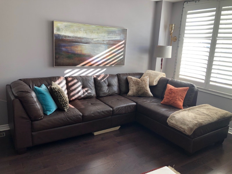 Genuine Leather Couch | Couches & Futons | Oakville / Halton Region ...