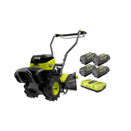 RYOBI 40V HP Brushless 18-inch Cordless Battery Rear Tine Tiller ...