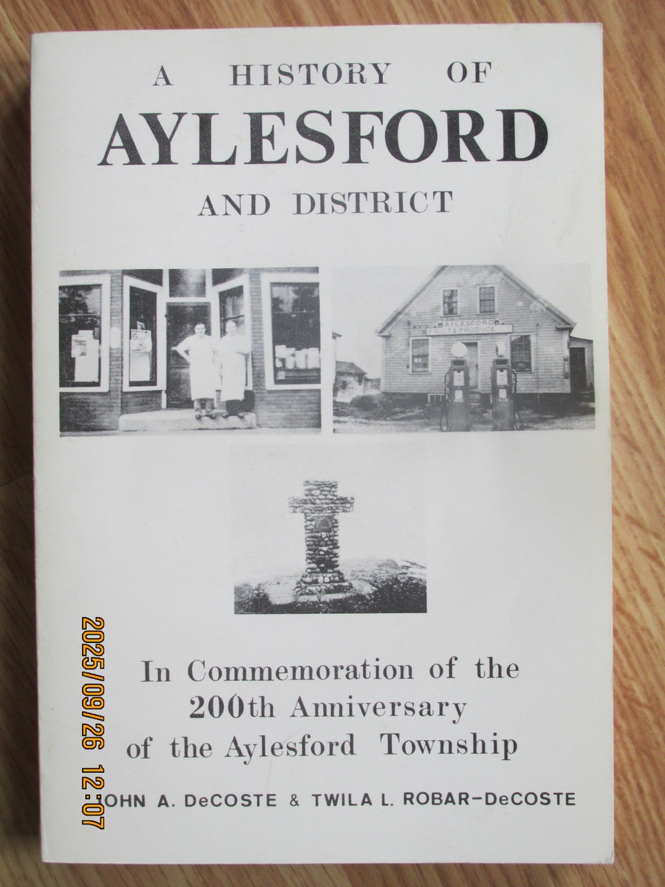 A HISTORY OF AYLESFORD AND DISTRICT by John A. DeCoste - 1986 | Non ...
