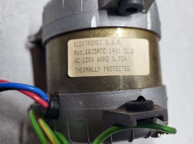 MOTEUR 120V 0.93A 1400RPM 2 SHAFT ELEKTROMEC NEUF NEW EB35MTC | Autre ...