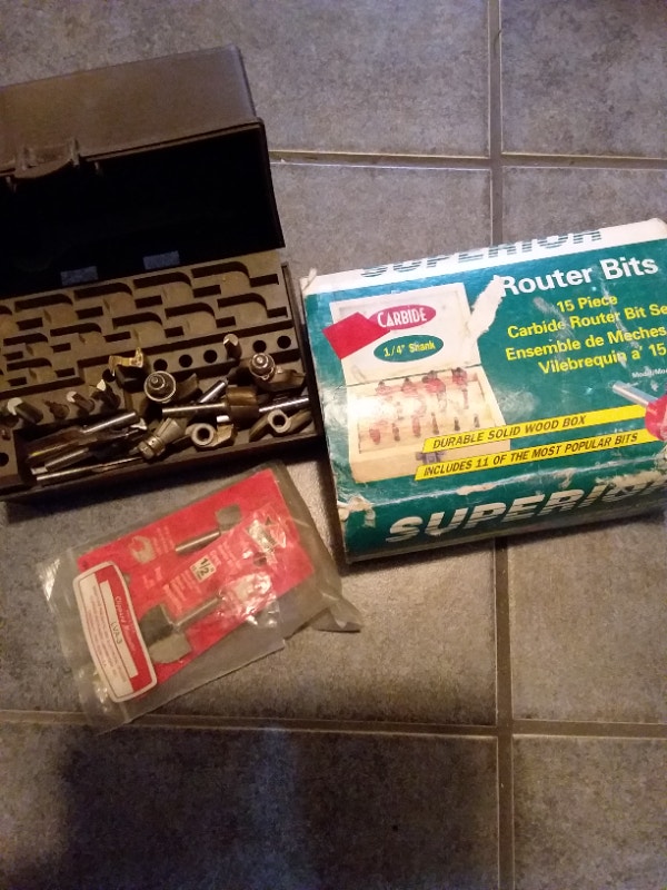 Sear Craftsman 21pc and /or Superior 15pc router bits set woo | Power ...