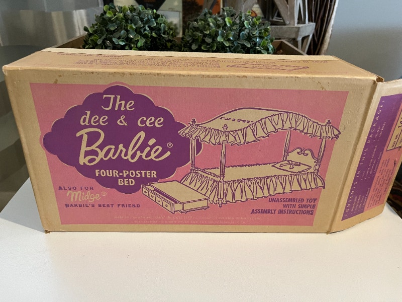 1960 Barbie Susy Goose Four Poster Canopy Bed in original Box | Arts ...