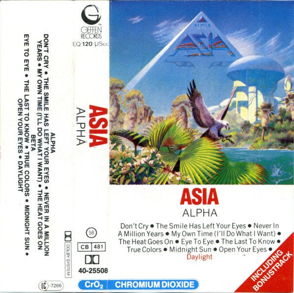 Asia -- Alpha * CASSETTE AUDIO // TAPE | CDs, DVDs & Blu-ray | City of ...