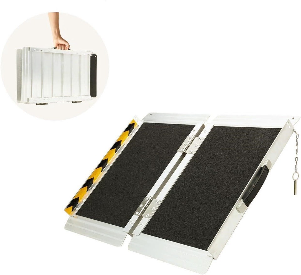 WinFong 2FT Portable Wheelchair Ramp, Non-Skid Aluminum | Health ...