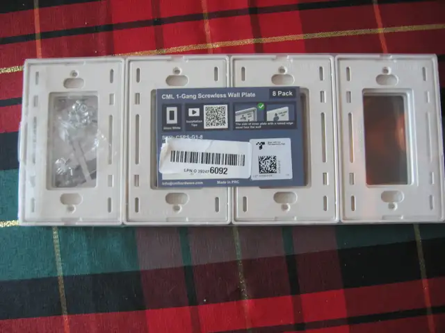 8 PACK CML 1 GANG SCREWLESS WALL PLATE ,OUTLETS | Electrical | North ...