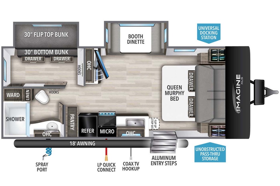 2025 Grand Design Imagine XLS 22 BHE travel trailer | Travel Trailers ...