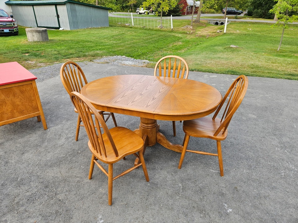 Wooden Kitchen table and 4 chairs. | Dining Tables & Sets | Belleville ...