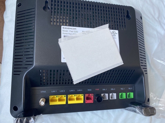 Sagemcom 5250 router modem bell home hub 2000 | Networking | City of ...