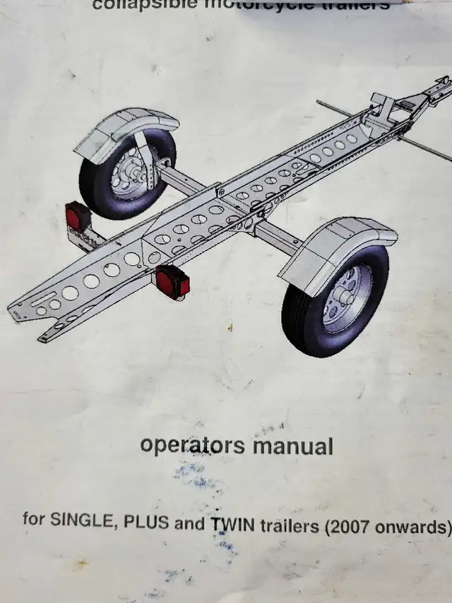 Bikelug Folding Motorcycle Trailer (fit in trunk) | Other | Mississauga ...