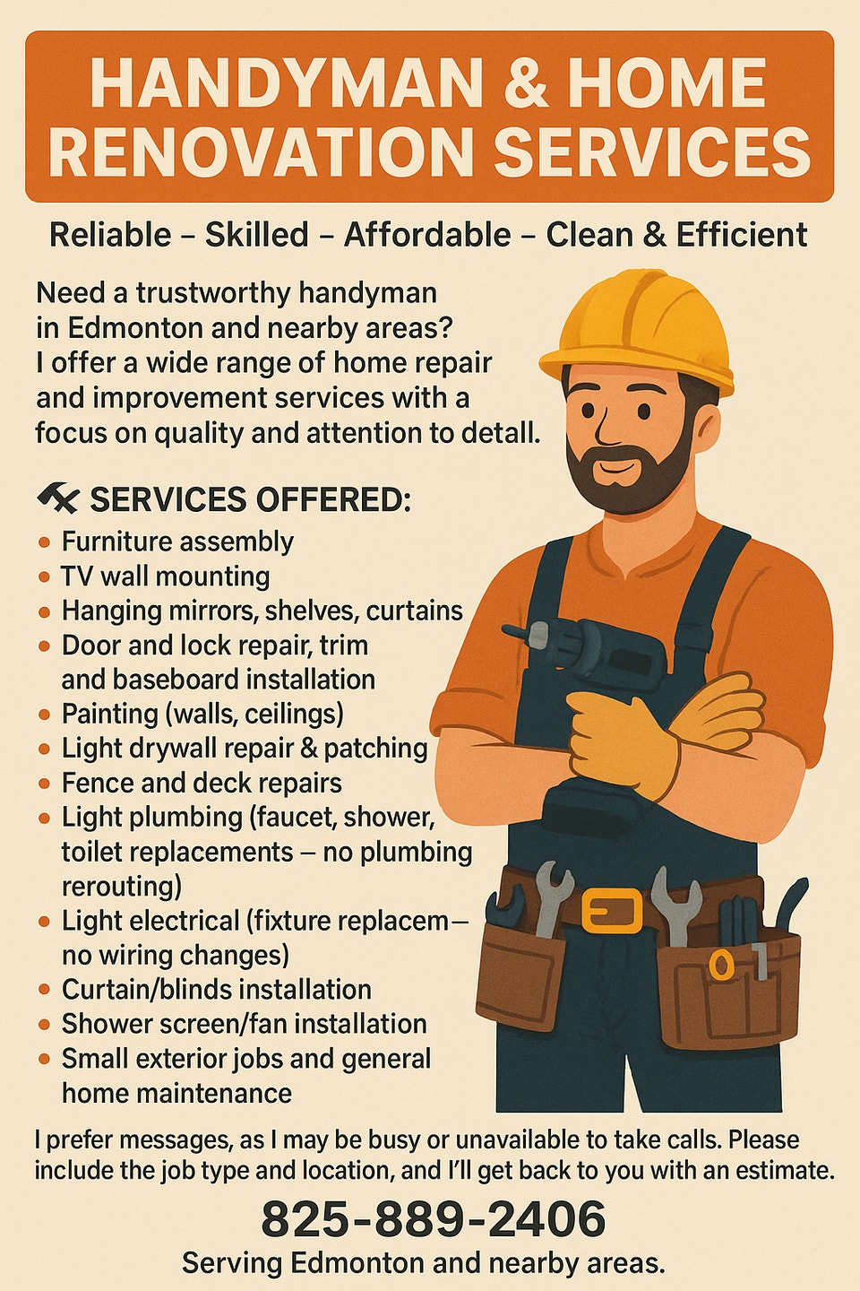 Handyman Solutions for Your Home | Renovations, General Contracting & Handyman | Edmonton | Free ...