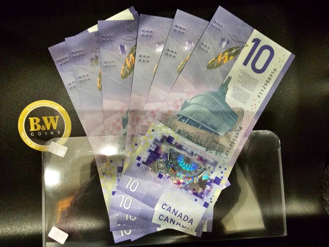 2018 $10 Canadian Viola Desmond in 7 Sequencial Banknote | Arts ...