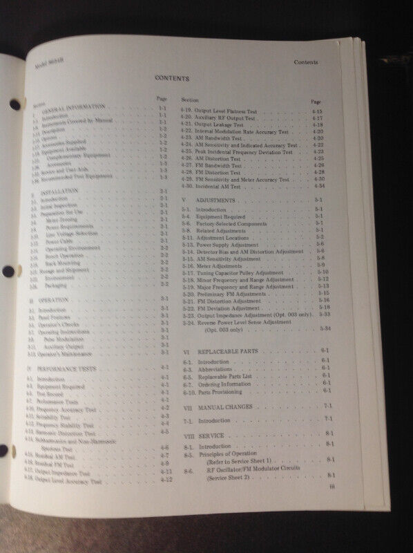 HEWLETT PACKARD 8654B SIGNAL GENERATOR SERVICE MANUAL (1975) | General ...