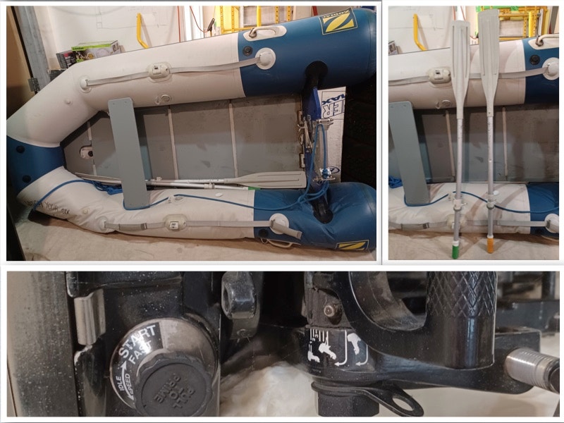 Made In France Zodiac 285 Cadet Inflatable Boat w/ Mercury Motor ...