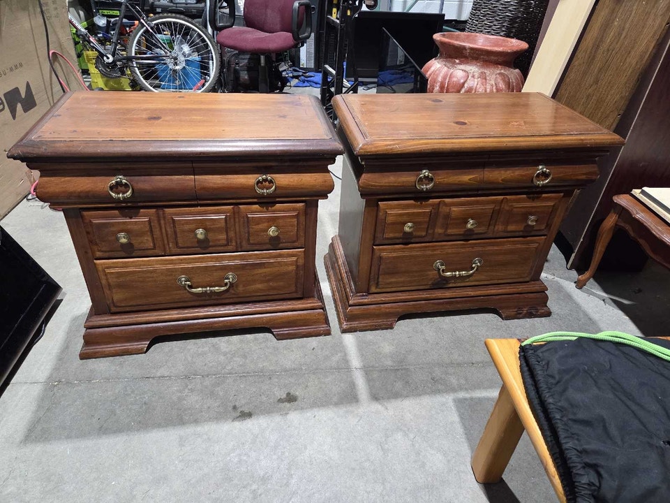 Vintage Wooden Nightstands | Dressers & Wardrobes | Calgary | Free ...