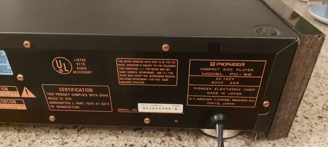 Rare Top of the Line Pioneer Elite PD-65 CD Player *MINT* | Stereo ...
