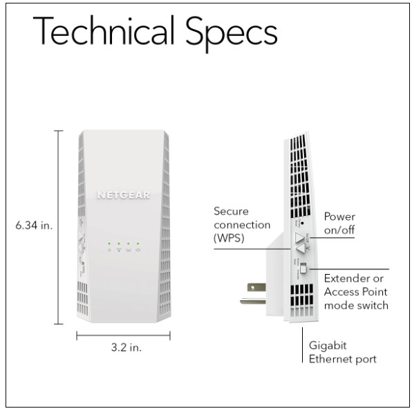 AC1750 WiFi Mesh Extender (EX6250)Dual-band WiFi Mesh Extender ... AC1750 WiFi Mesh Extender (EX6250)Dual-band WiFi Mesh Extender ...