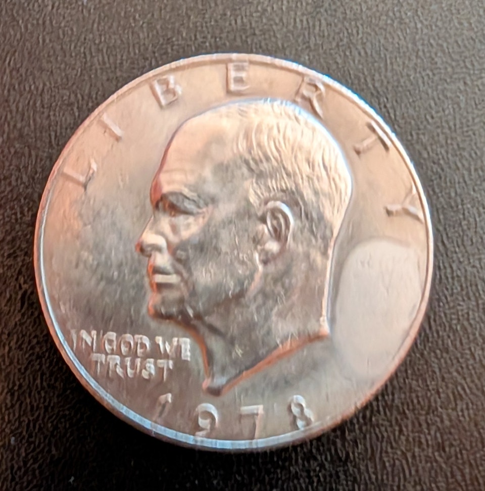 Rare 1978 Eisenhower American Eagle $1 Dollar Coin No Mint Mark | Arts ...