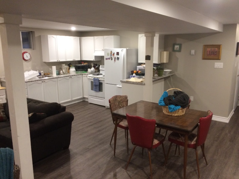 Spacious 1 Bedroom Basement Walkout Apartment For Rent | Long Term ...