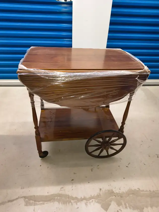 Vintage Wood Cabinet, Tea Trolley & Table (Bundle) | Multi-item | City ...