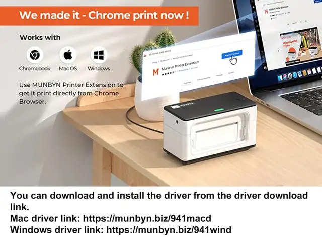 Munbyn Bluetooth and USB Thermal Label Printer Shipping labels ...