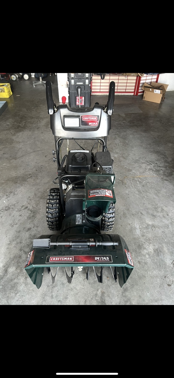 Craftsman 24’ Dual Stage Snow Blower With Electric Starter ...
