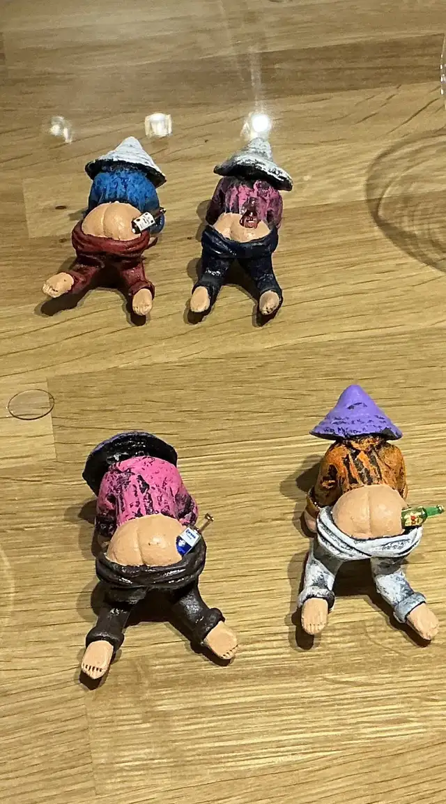 Vintage, (4) Mexican figurine to put on a drinking glass. | Arts ...