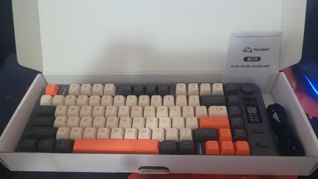 M75 Wireless Membrane Gaming Keyboard (OLED Display Bluetooth ...