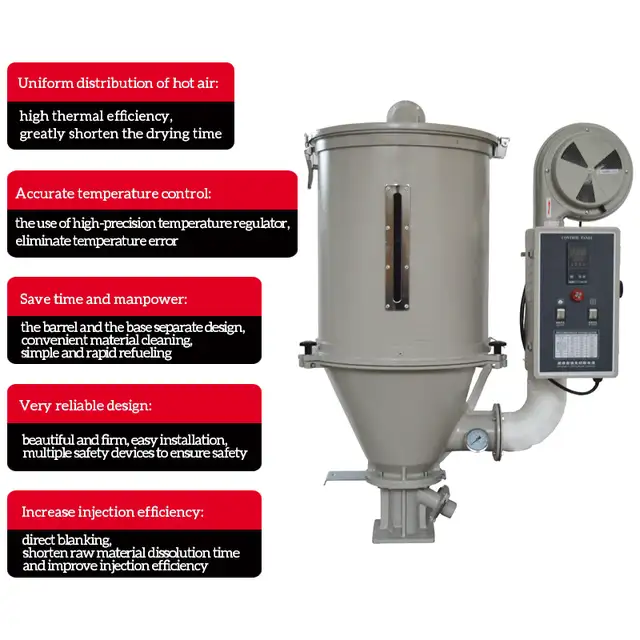 50kg Hopper Type Hot Air Dryer Plastics Dry Machine 220V 029264 | Other ...