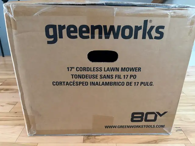 Greenworks 80V 17” Cordless Lawn Mower – Brand New | Lawnmowers & Leaf ...