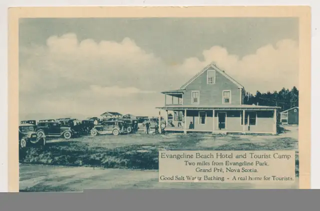 Evangeline Beach Hotel & Tourist Camp Postcard Nova Scotia-1930s | Arts ...