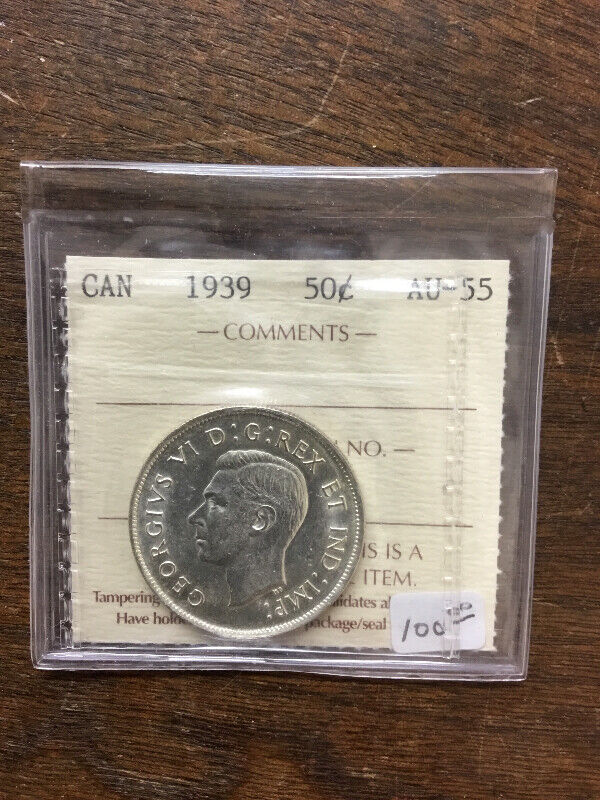 1939 50 Cents Canadian Silver Coin | Arts & Collectibles | Mississauga ...