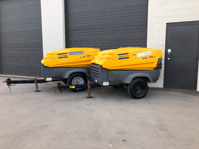 185 CFM Atlas Copco XAS 185 Tow Behind Air Compressor *3 x Unit ... 185 CFM Atlas Copco XAS 185 Tow Behind Air Compressor *3 x Unit ...