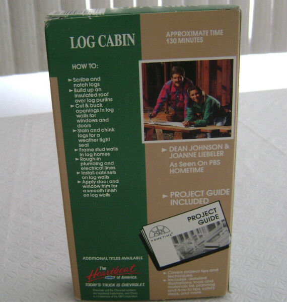How to build a log cabin [VHS Tape] 1991. PBS Series Hometime ...
