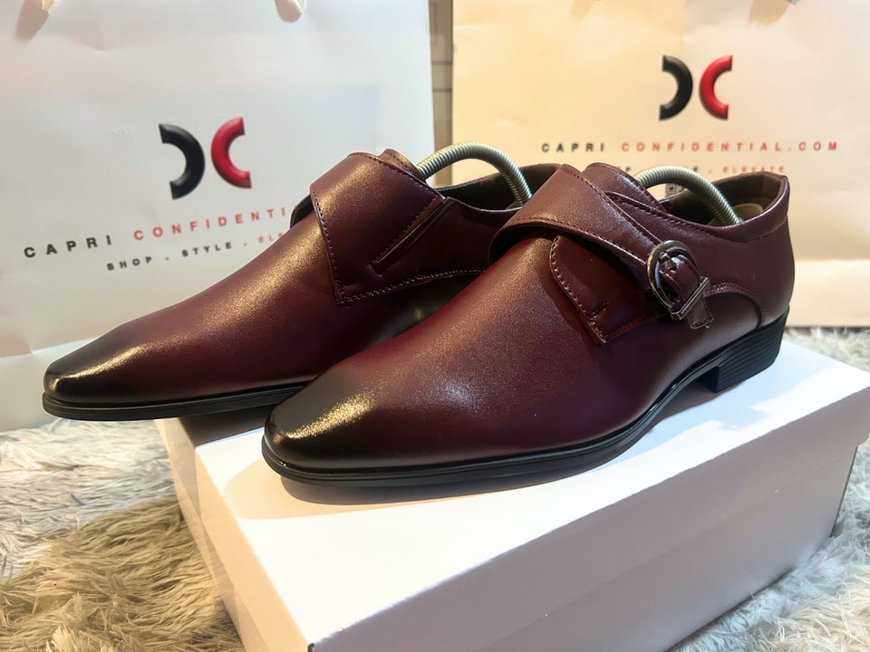 Mens Single-Monk Leather Shoe, BLOW OUT, SALE! | Men's Shoes | City of ...