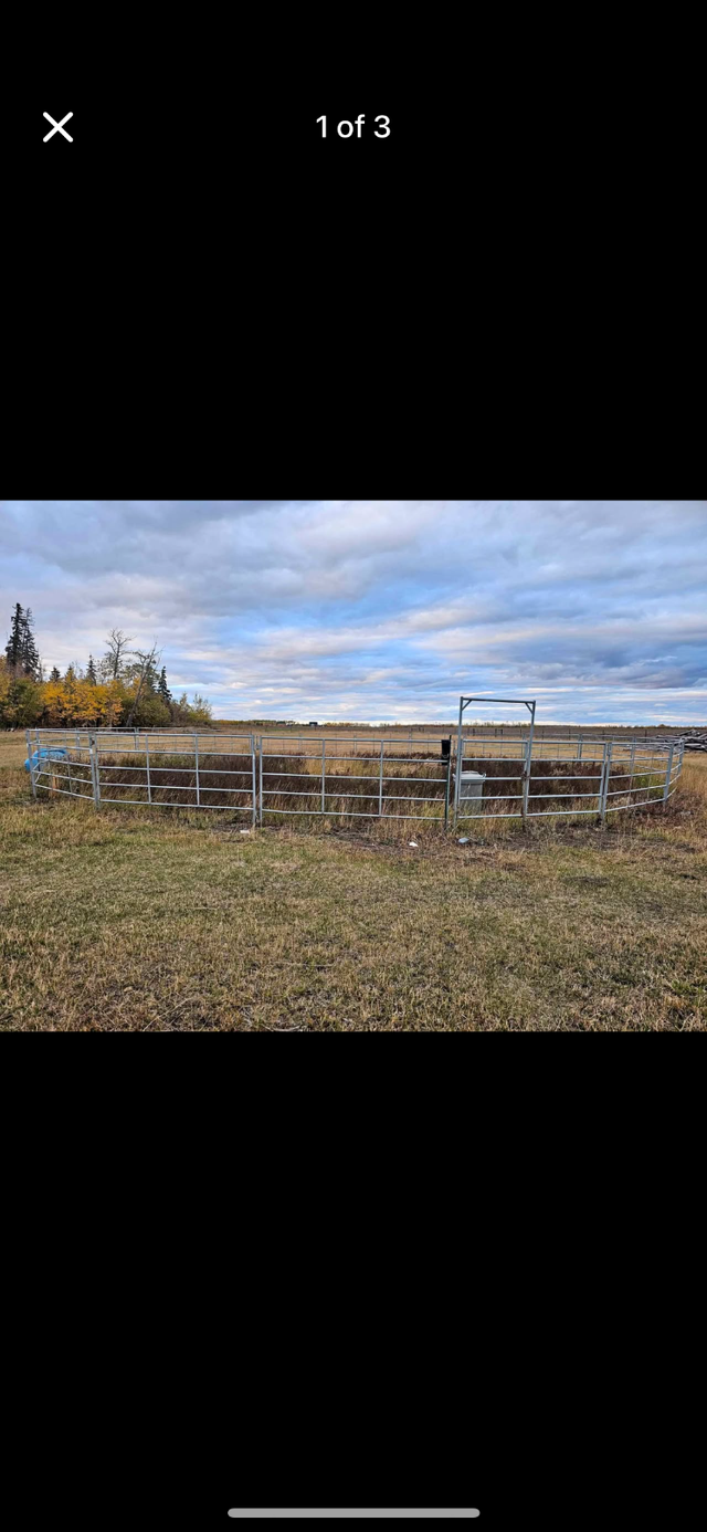 Round pen Panels & gates / fencing / water trough / buckets | Livestock ...