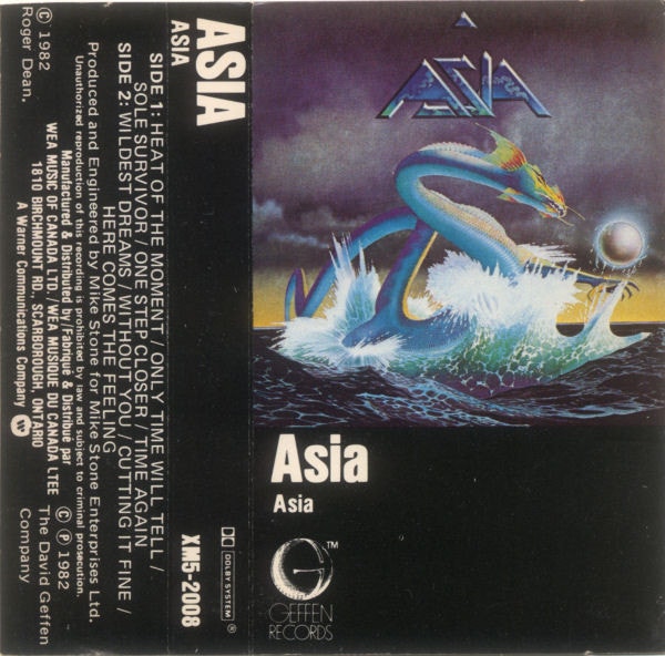Asia -- Asia (1982) ** CASSETTE AUDIO/TAPE | CD, DVD et Blu-ray | Ville ...