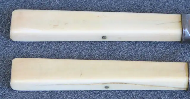 2 ANTIQUE 1850 EYRE WARD & CO SHEAF WORKS SHEFFIELD IVORY KNIFES | Arts ...