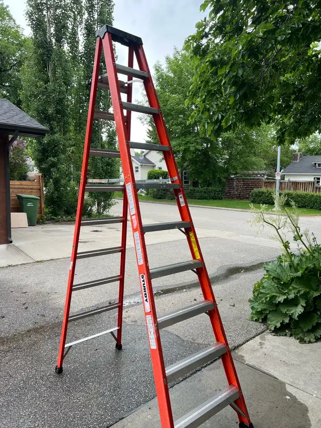 Fiberglass Ten Foot A-Frame Ladder | Ladders & Scaffolding | Calgary ...