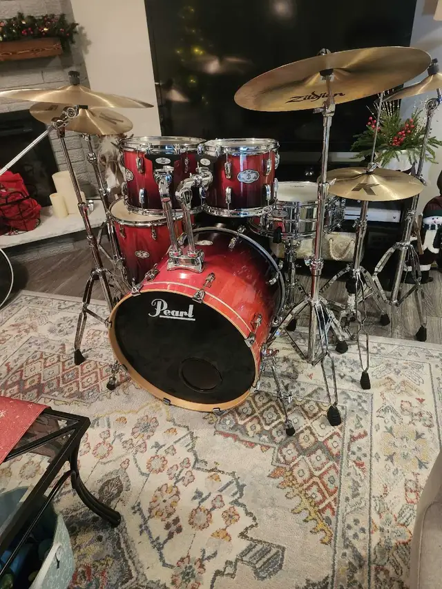 Mint Pearl Vision Birch drums, hardware, Zildjian K cymbals! | Drums ...