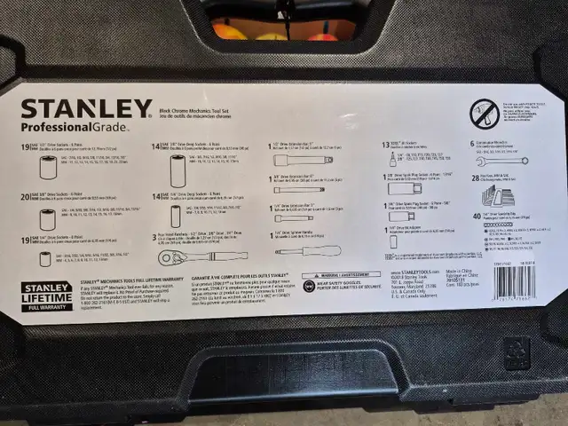 Stanley Professional Grade 183-Piece Tool Set - NEW | Hand Tools ...