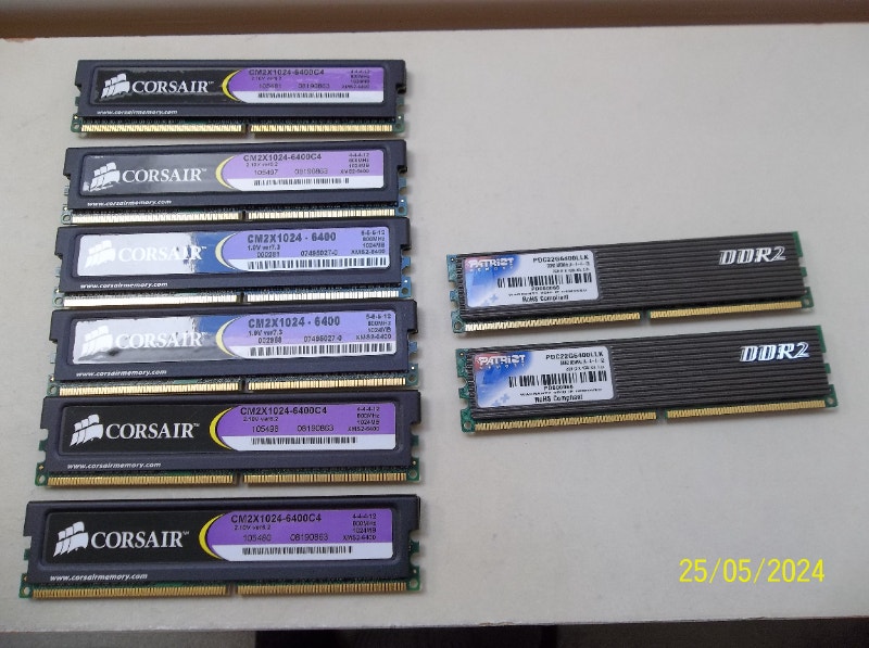 Desktop DDR2 All in 1 GB RAMs 800 MHz and 667 MHz for Sale | System ...