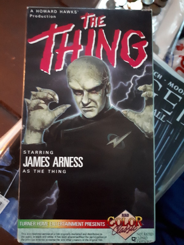 VHS The Thing Sci-Fi Horror 1951 RKO Color Classic Colorized | CDs ...