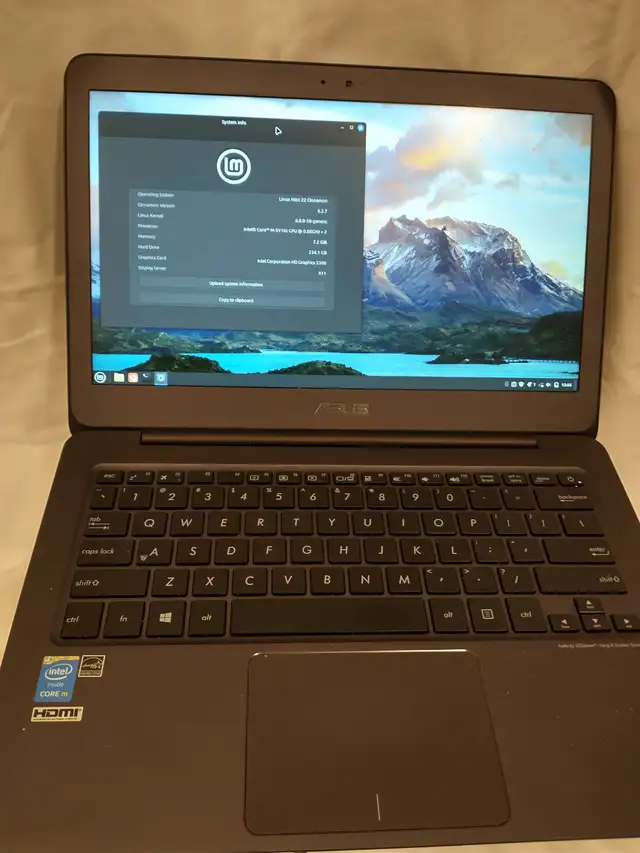 Asus Zenbook UX305 Dual Boot, Win11, Linux Mint 22 | Laptops | St ...