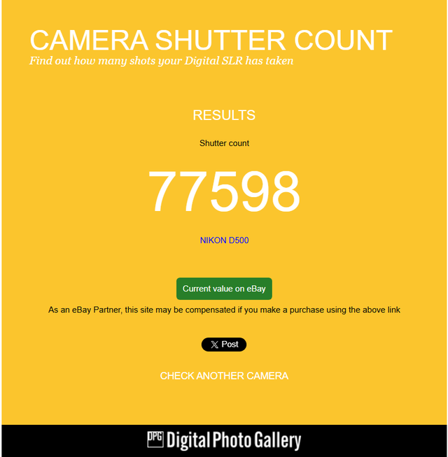 Nikon D500 DSLR Camera Body (Great condition, 77k shutter count ...