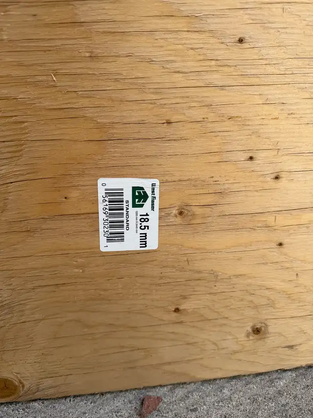 4 Plywood sheets 18.5mm 4ft x 8ft | Floors & Walls | City of Toronto ...