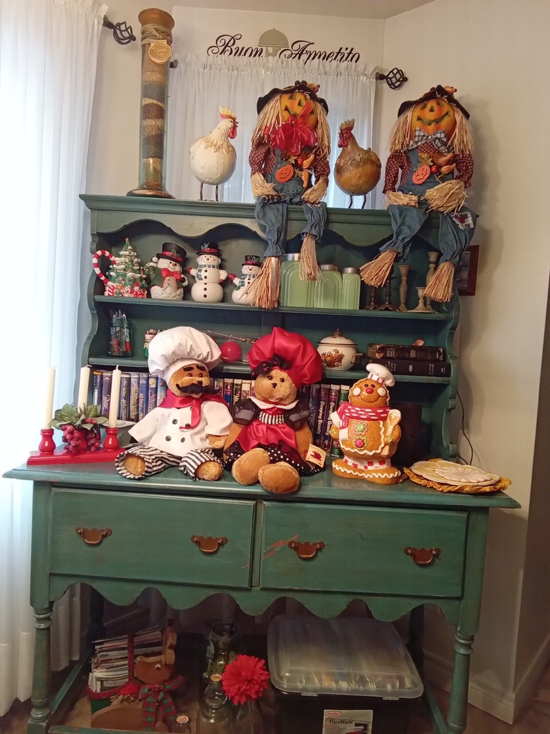 Antique Victorian solid oak Table &Hutch(no displays) | Hutches ...